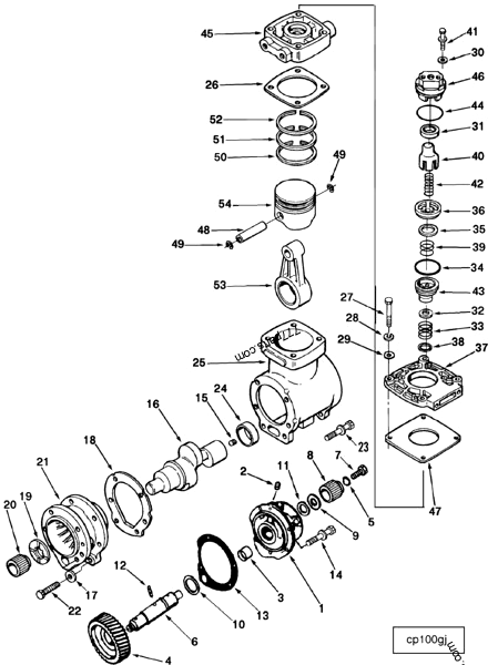 3801728 Compressor head repair kit - Cummins spare part | 777parts.com