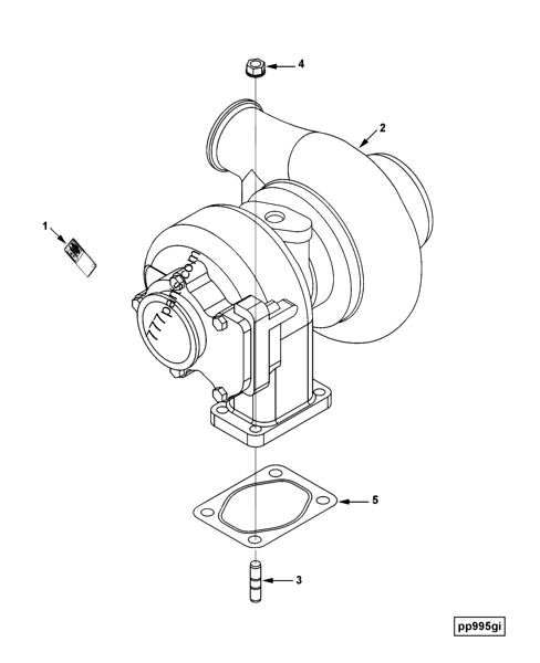 2837788 Turbocharger - Cummins spare part | 777parts.com