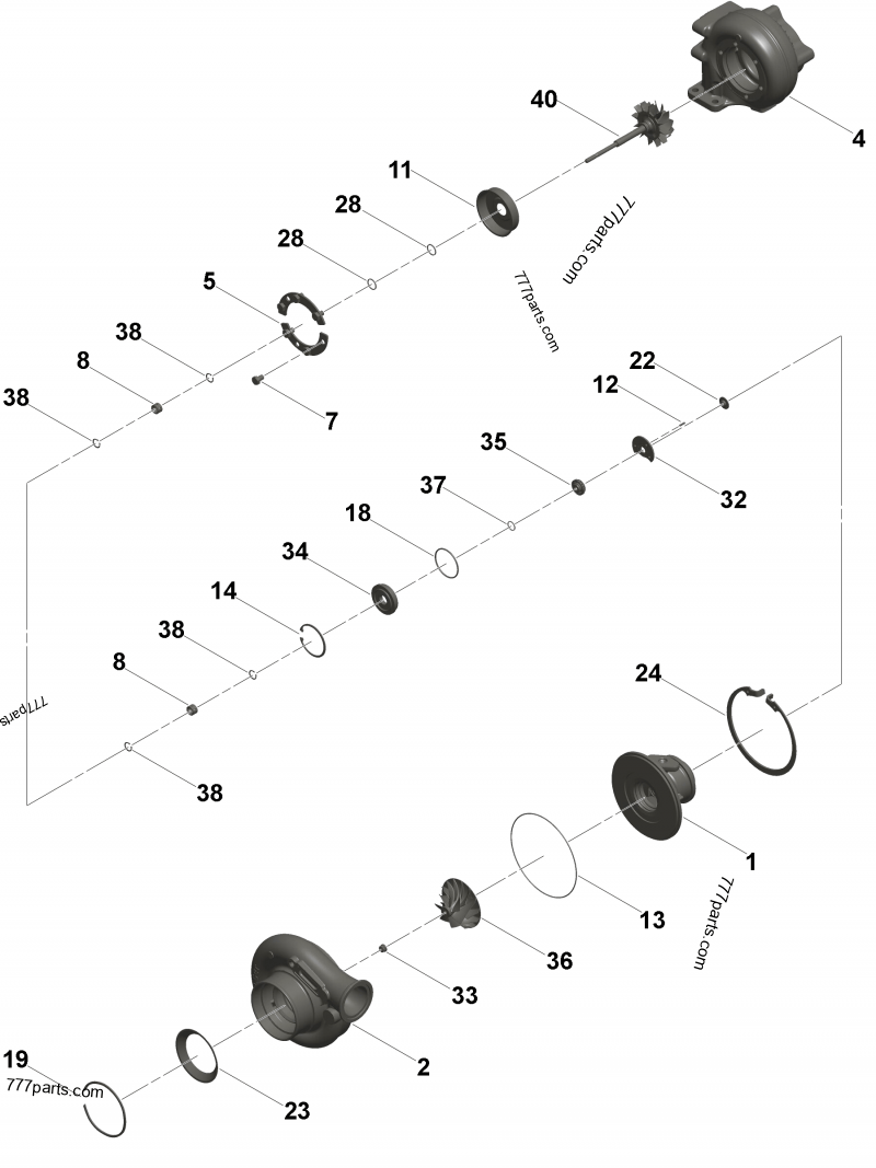 2839336 Turbine housing - Cummins spare part | 777parts.com