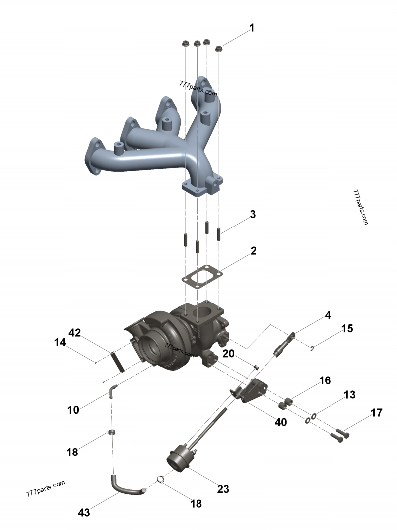 2840389 Turbocharger - Cummins spare part | 777parts.com