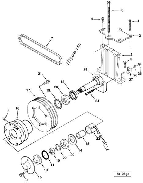 3803169 Fan hub kit - Cummins spare part | 777parts.com