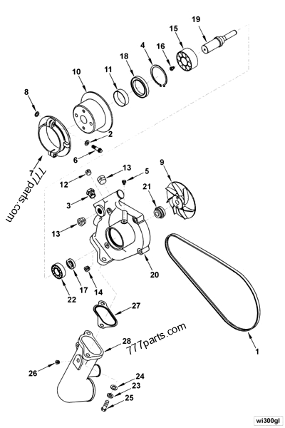 3803323 Water pump - Cummins spare part | 777parts.com