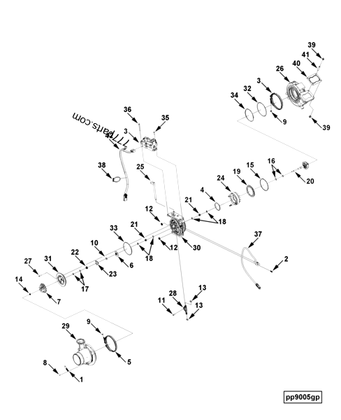 2843667 Turbocharger compressor impeller - Cummins spare part ...