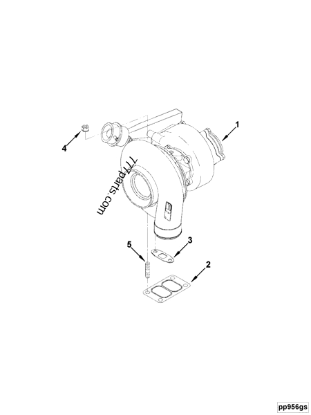 3818824 Regular hexagon nut - Cummins запчасть для спецтехники ...
