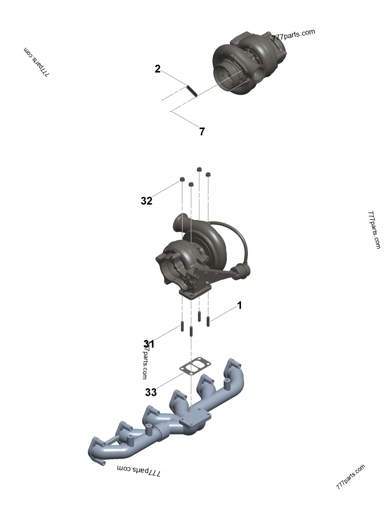 3818824 Regular hexagon nut - Cummins запчасть для спецтехники ...
