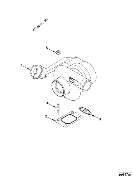 3818824 Regular hexagon nut - Cummins запчасть для спецтехники ...