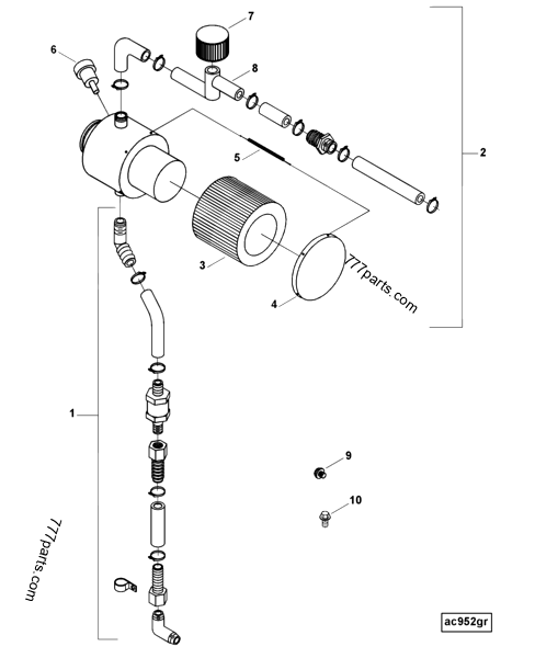3866466 Air cleaner cap - Cummins spare part | 777parts.com
