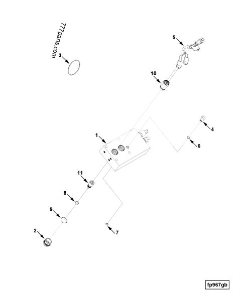 3867651 O ring seal - Cummins запчасть для спецтехники | 777parts.com