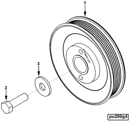 3883324 Accessory drive pulley - Cummins spare part | 777parts.com