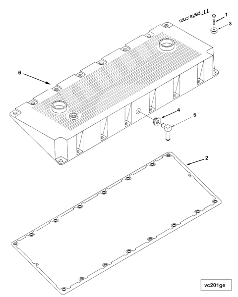 3896844 Rocker lever cover - Cummins spare part | 777parts.com