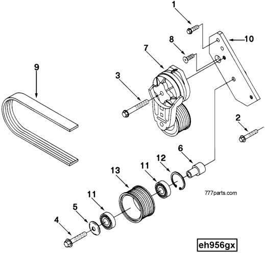 3901445 Hexagon flange head cap screw - Cummins spare part | 777parts.com