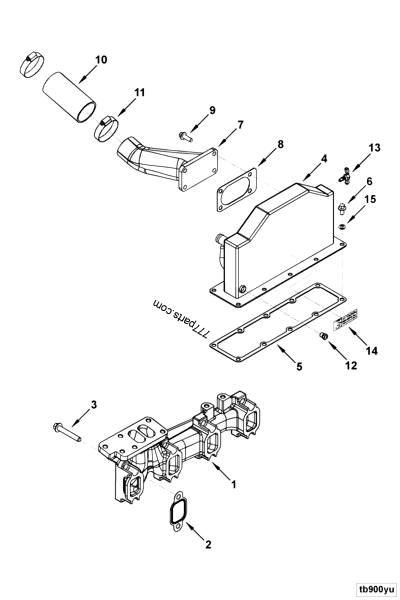 3901919 Exhaust manifold - Cummins spare part | 777parts.com