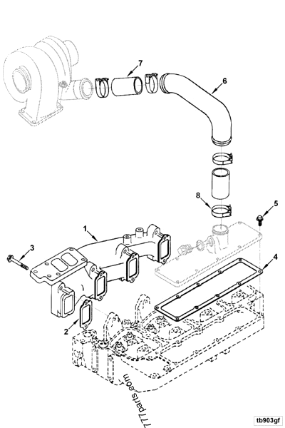 3901919 Exhaust manifold - Cummins spare part | 777parts.com