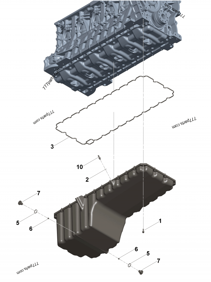 3902114 Hexagon flange head cap screw - Cummins spare part | 777parts.com