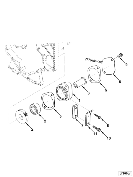 3902116 Hexagon flange head cap screw - Cummins spare part | 777parts.com