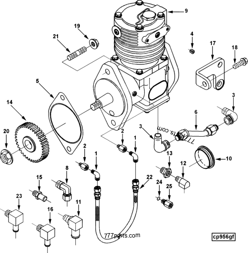 3903112 Hexagon flange head cap screw - Cummins spare part | 777parts.com