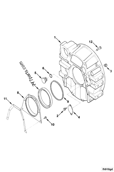 3913638 Hexagon flange head cap screw - Cummins spare part | 777parts.com