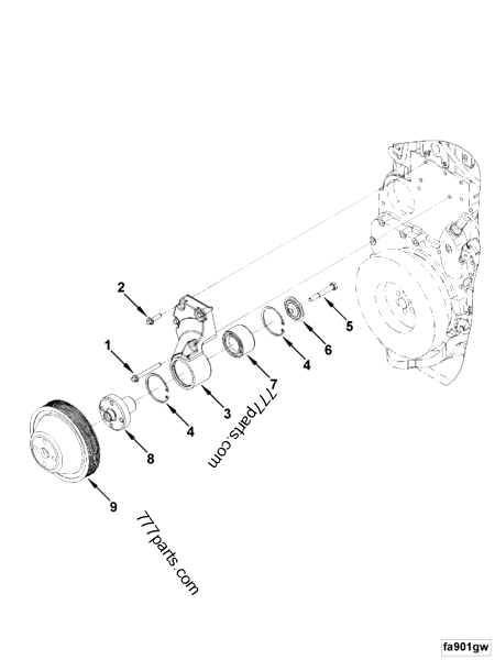 3914462 Fan pulley - Cummins spare part | 777parts.com