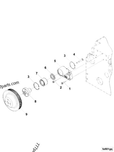 3914462 Fan pulley - Cummins spare part | 777parts.com
