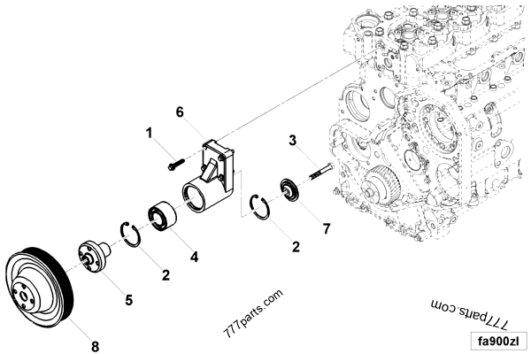 3914462 Fan pulley - Cummins spare part | 777parts.com