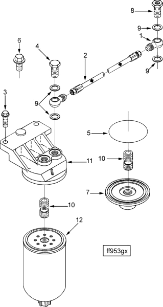 3915031 Filter head cover - Cummins spare part | 777parts.com