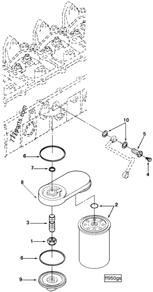3915031 Filter head cover - Cummins spare part | 777parts.com