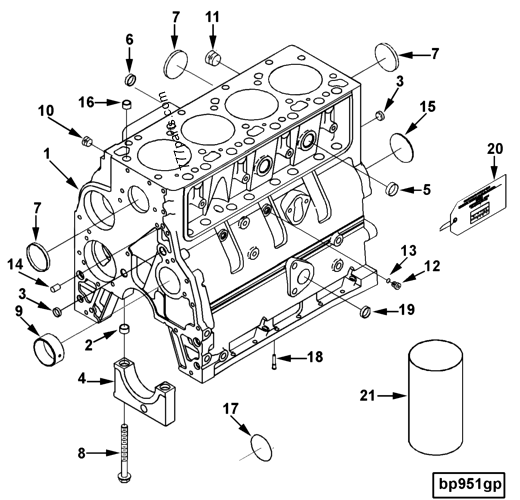 3922072 Expansion plug - Cummins spare part | 777parts.com