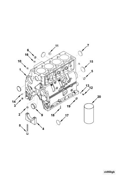 3922072 Expansion plug - Cummins spare part | 777parts.com