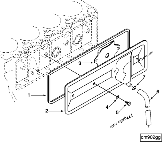 3922078 Push rod cover gasket - Cummins spare part | 777parts.com