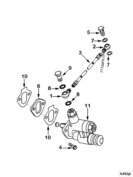 3924725 Banjo connector screw - Cummins spare part | 777parts.com