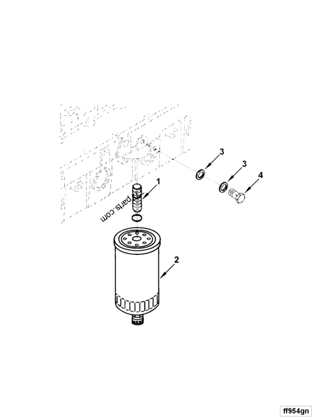 3925954 Filter head adapter - Cummins spare part | 777parts.com