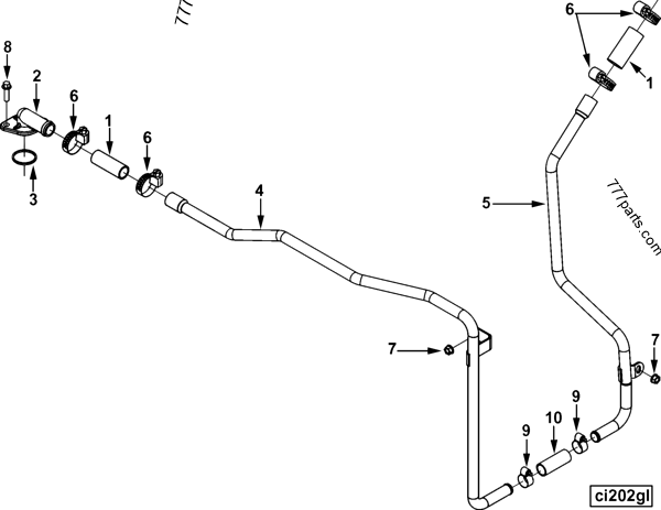 3925975 Plain hose - Cummins spare part | 777parts.com