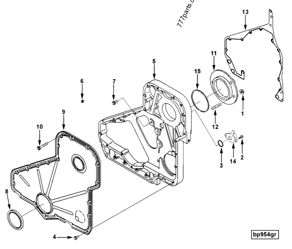 3926722 Rectangular ring seal - Cummins spare part | 777parts.com