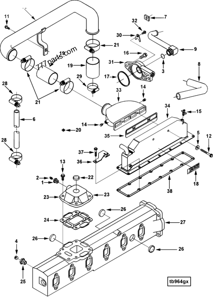 3928503 Aftercooler - Cummins spare part | 777parts.com