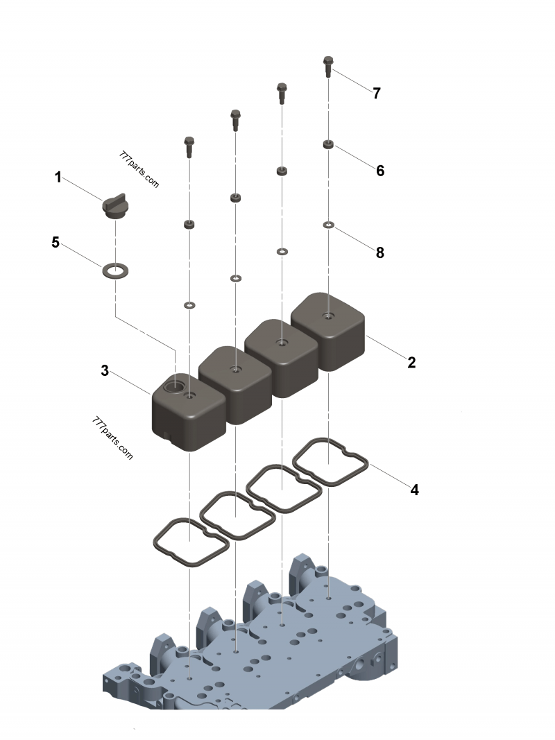 3930906 Valve cover gasket - Cummins spare part | 777parts.com