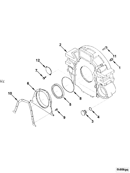 3933384 Rear cover - Cummins spare part | 777parts.com