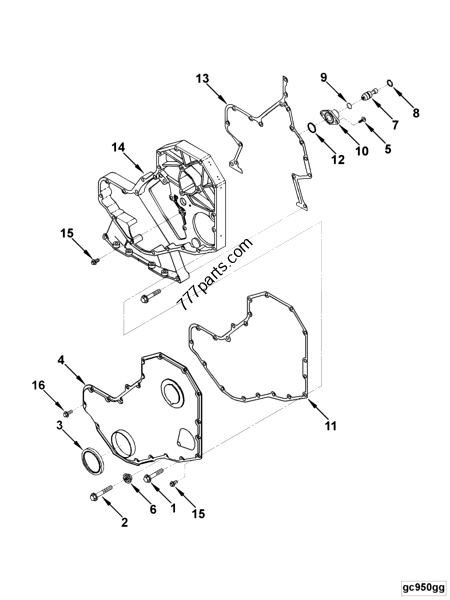 3935959 Oil seal - Cummins spare part | 777parts.com