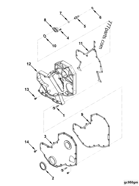 3935959 Oil seal - Cummins spare part | 777parts.com