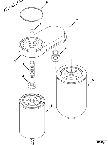 3936313 Fuel filter head - Cummins spare part | 777parts.com