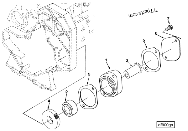3938655 Accessory drive cover gasket - Cummins spare part | 777parts.com