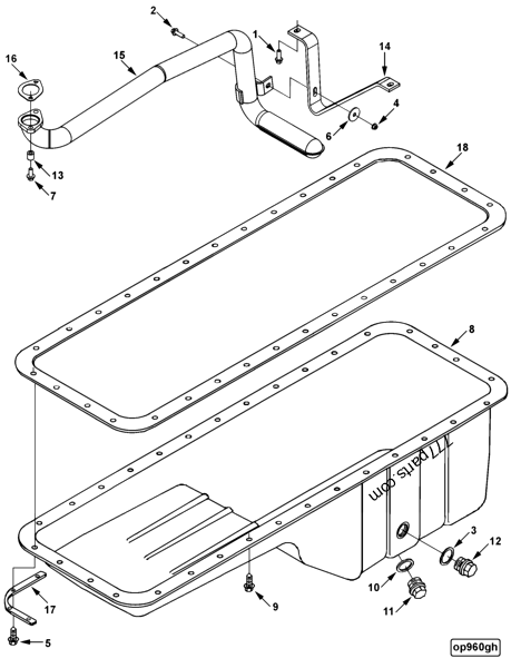 3939352 Oil suction connection gasket - Cummins spare part | 777parts.com