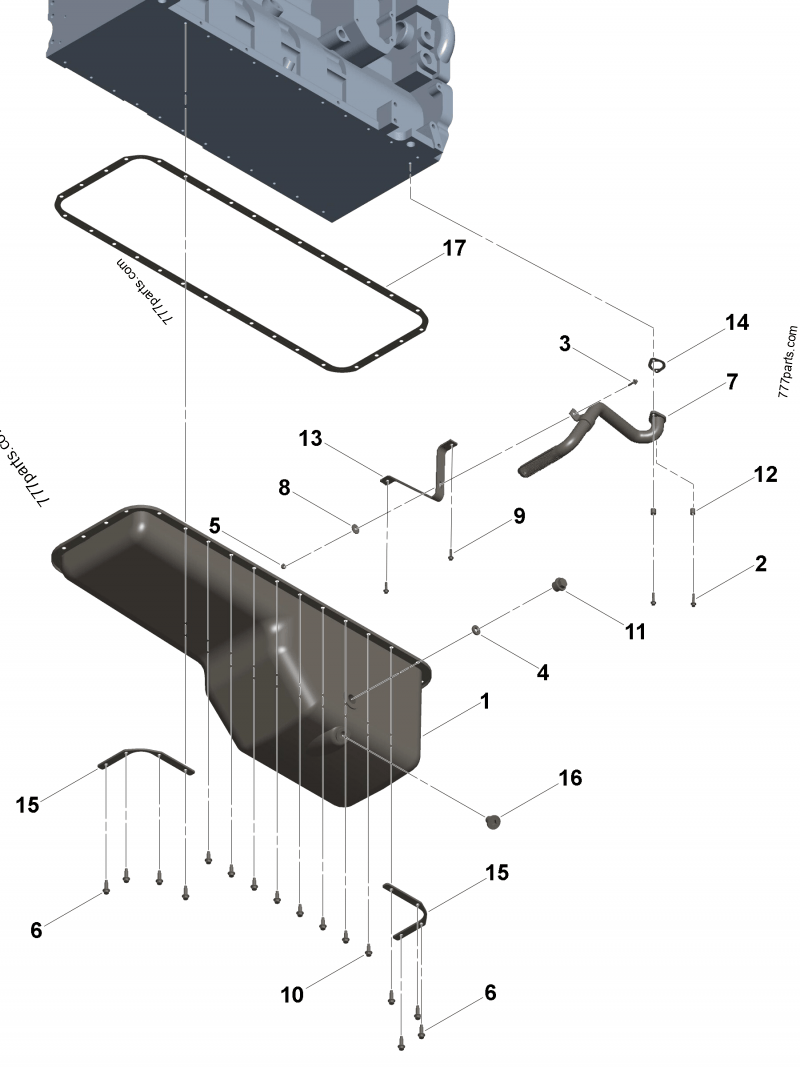 3939352 Oil suction connection gasket - Cummins spare part | 777parts.com