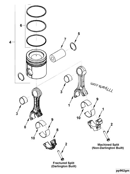 3939859 Connecting rod (stud) bearing - Cummins spare part | 777parts.com