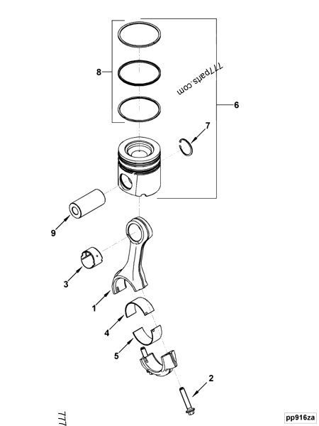 3939859 Connecting rod (stud) bearing - Cummins spare part | 777parts.com