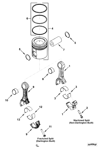 3939859 Connecting rod (stud) bearing - Cummins spare part | 777parts.com