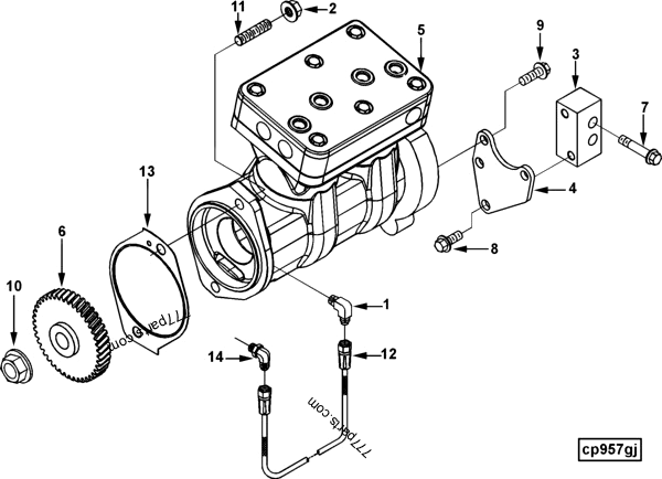 3940245 Hydraulic pump gasket - Cummins spare part | 777parts.com