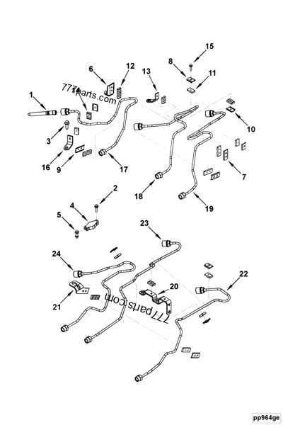 3943777 Injector fuel supply tube - Cummins spare part | 777parts.com