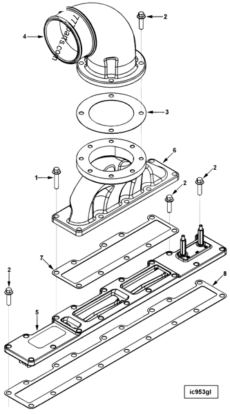 3944646 Intake manifold cover gasket - Cummins spare part | 777parts.com