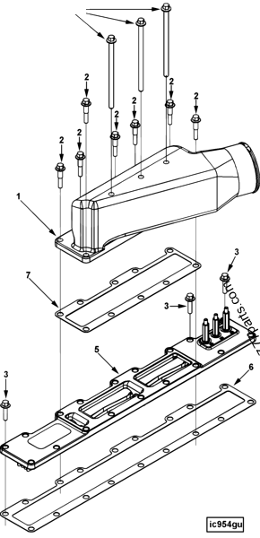 3944646 Intake manifold cover gasket - Cummins spare part | 777parts.com