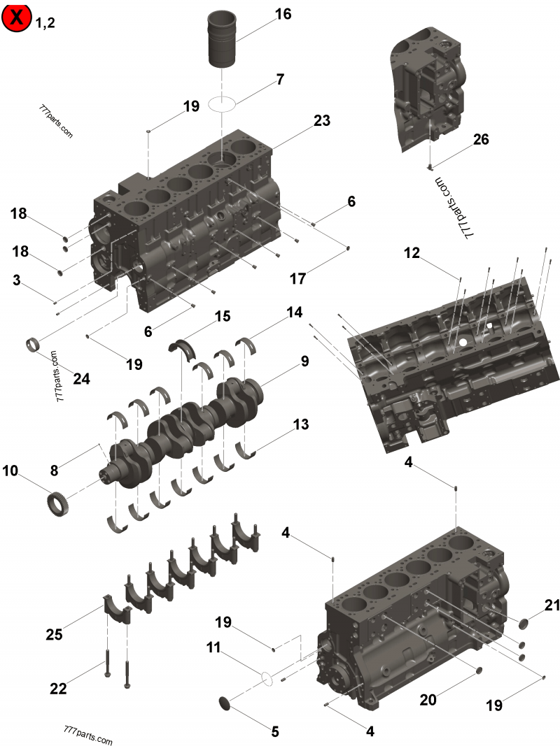 3945917 Main bearing kit - Cummins spare part | 777parts.com
